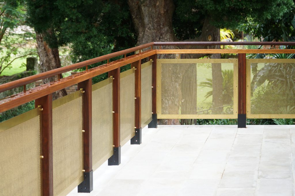 Brass Balcony Balustrade, Chatswood Home - Arrow Metal